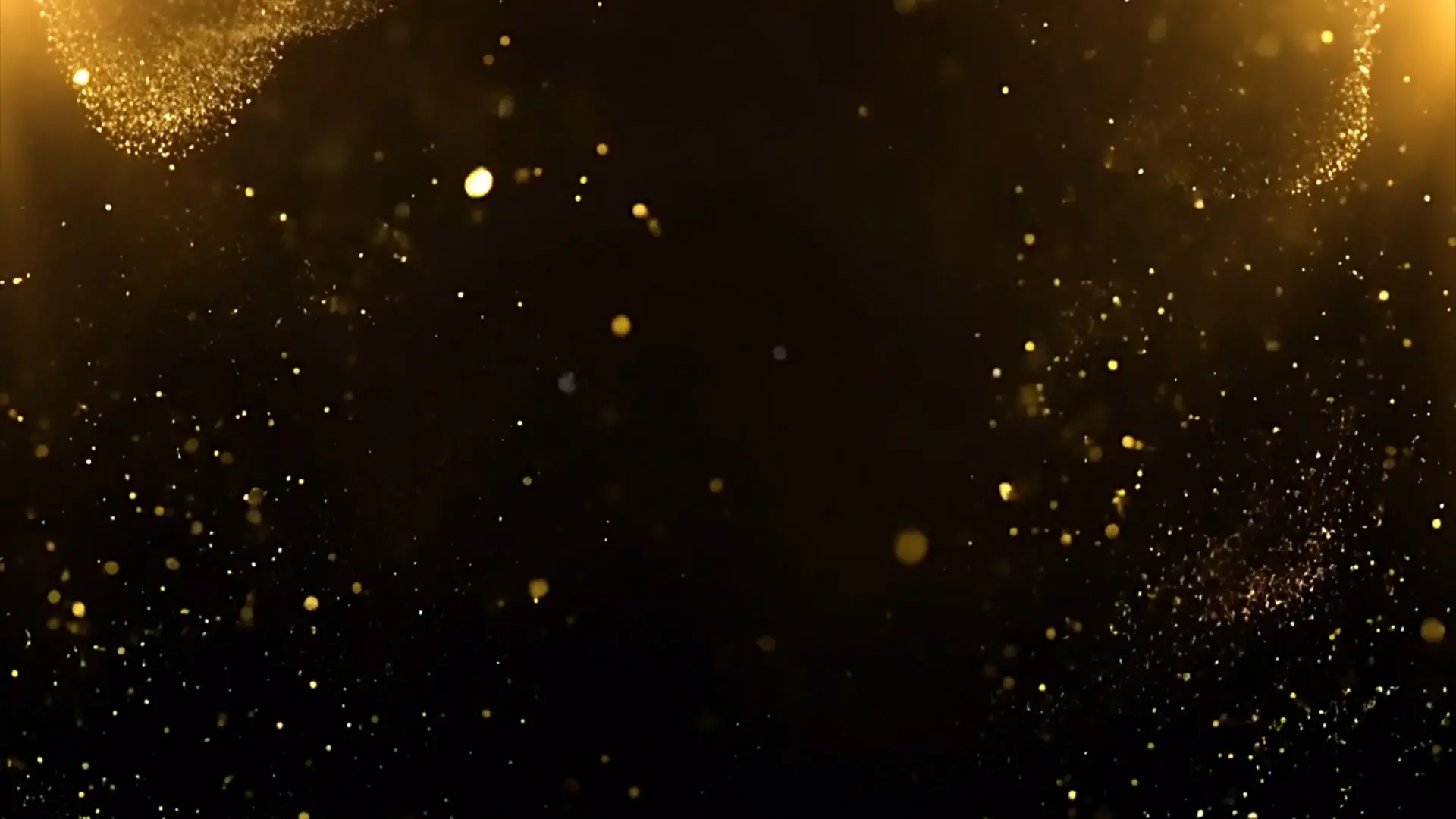 Golden Glitter Particles Overlay For Award Show Intros | Videos